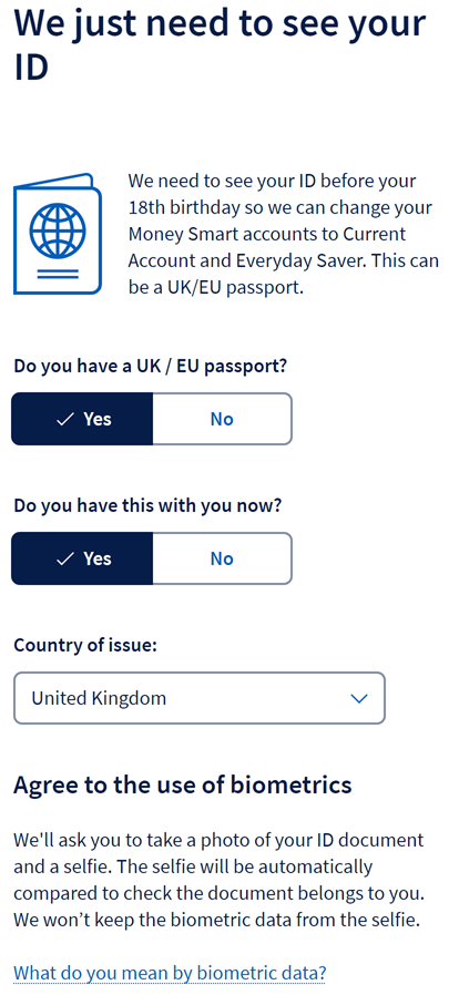Add your ID | Money Smart | Halifax