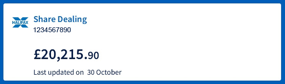 Viewing your share dealing account in online banking | Investing | Halifax